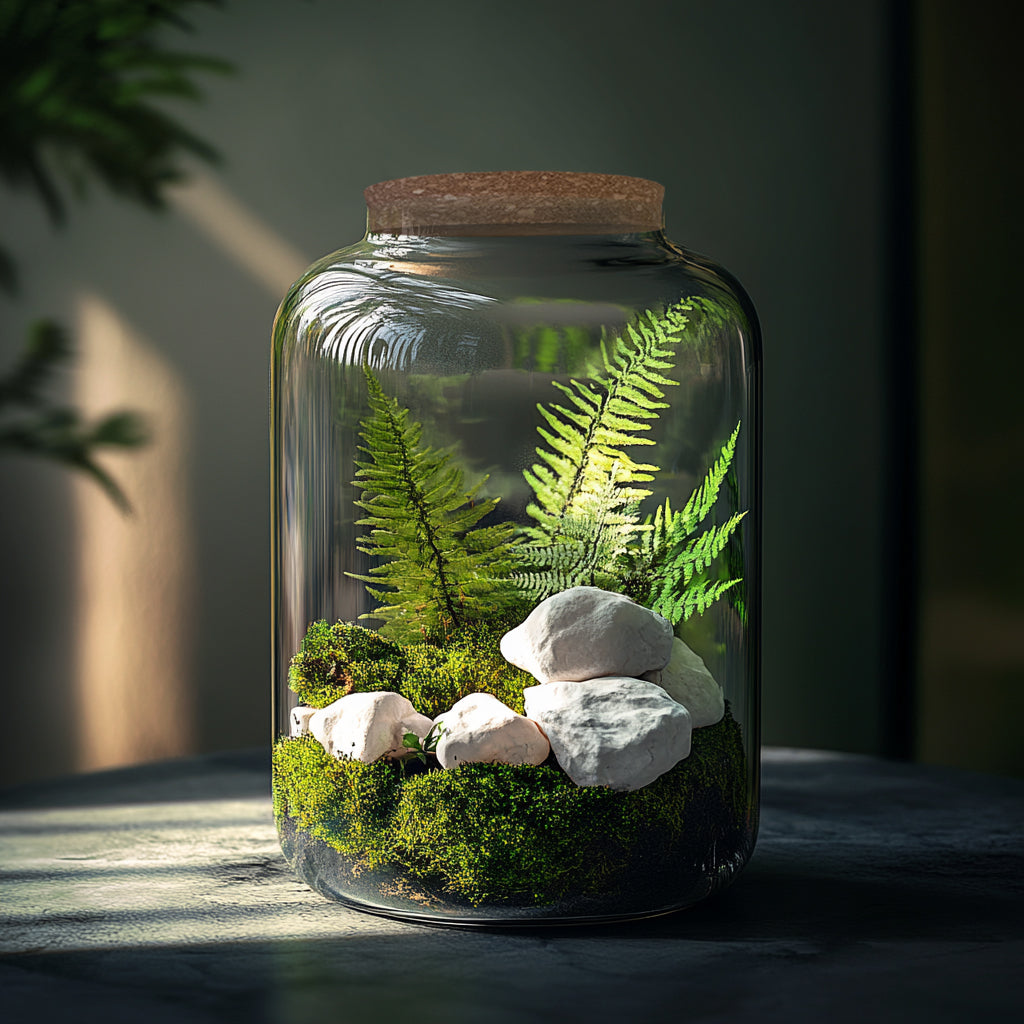 Elysium DIY Closed Terrarium Kit | Easy Self-Sustaining Mini Ecosystem